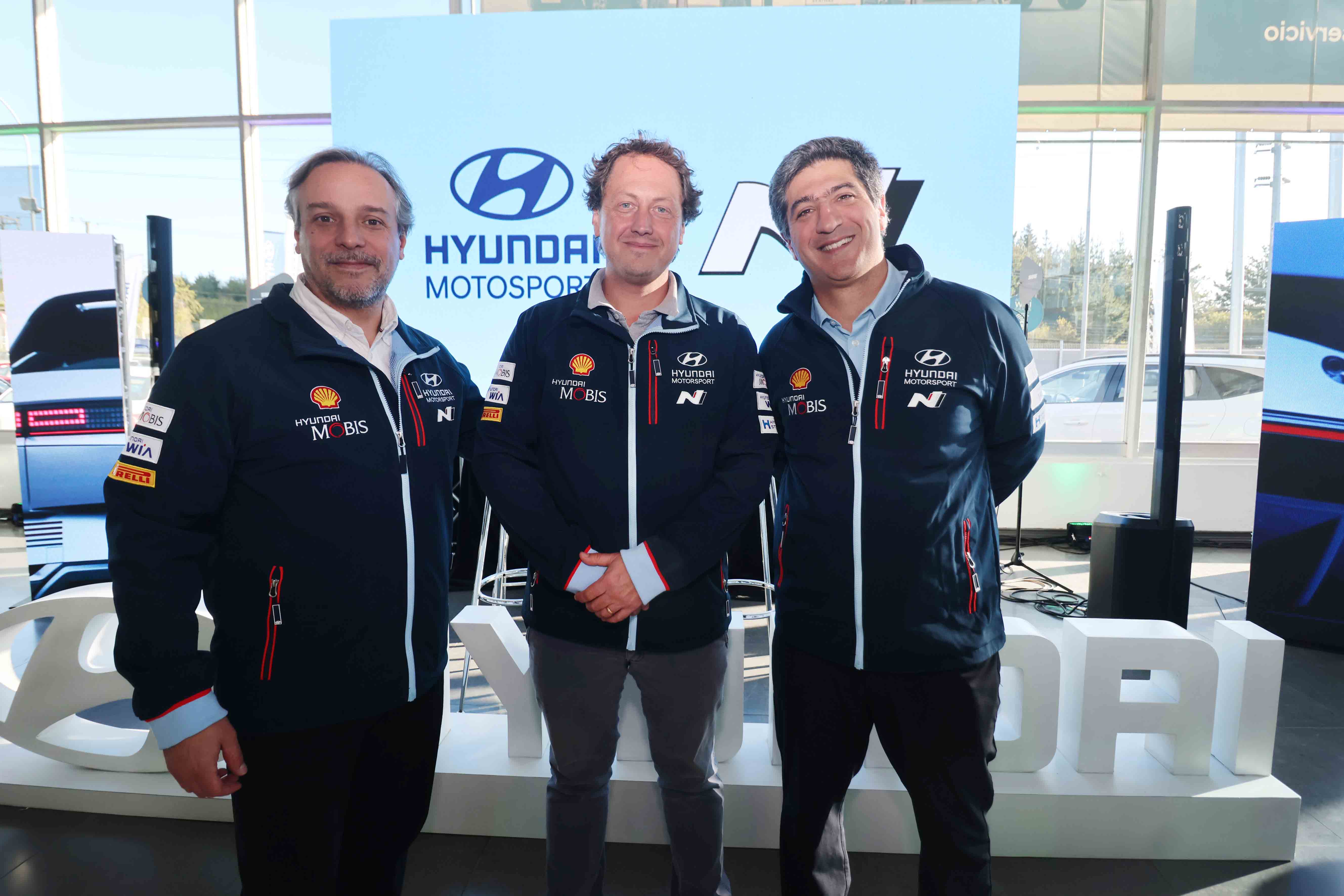 Junto a sus pilotos del WRC, Hyundai Chile presentó el Ioniq 5N