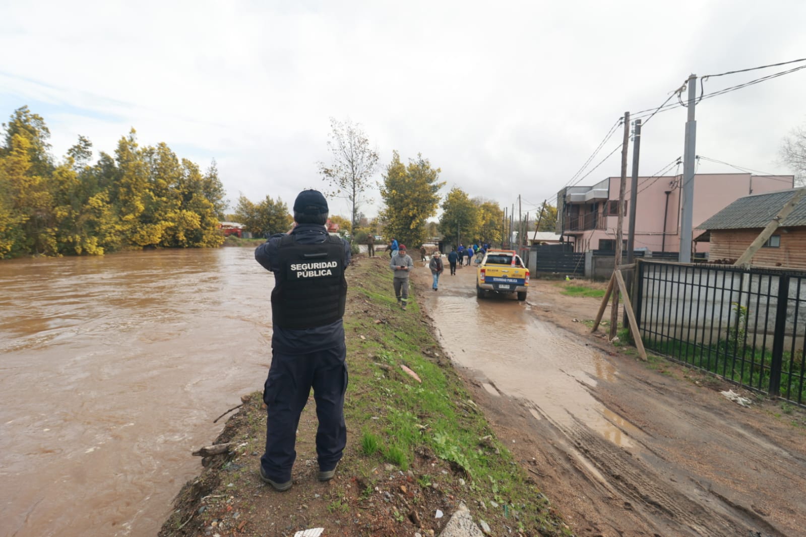 Senapred declara Alerta Roja por desborde del río Andalién en Concepción