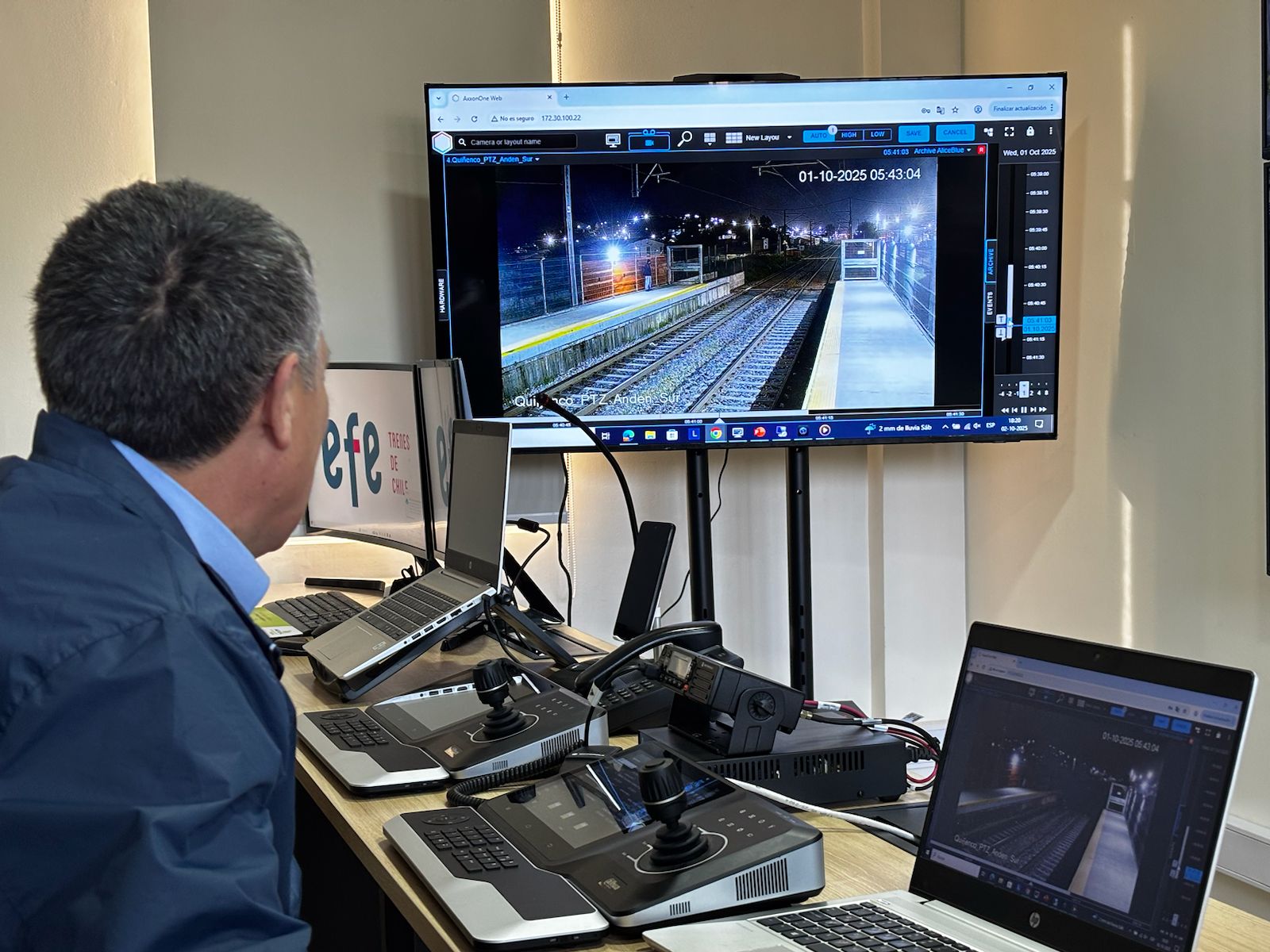 Con inteligencia artificial: EFE Sur estrena Central de Monitoreo para reforzar la seguridad ...