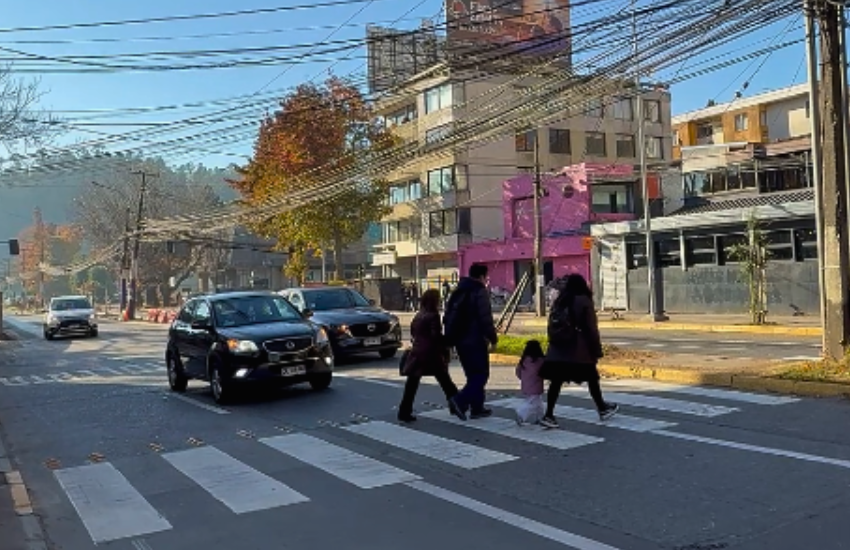 Concepción: habilitan circulación en avenida Chacabuco junto a Plaza Perú